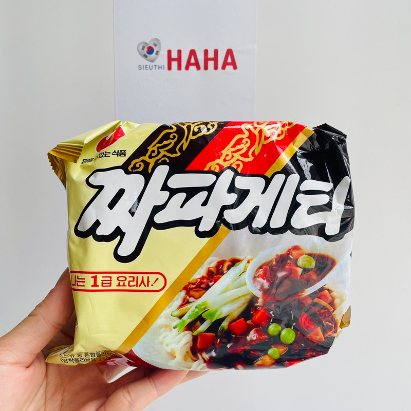 Chapaghetti Nongshim Korean black bean noodles 올리브 짜파게티 140g/package ...