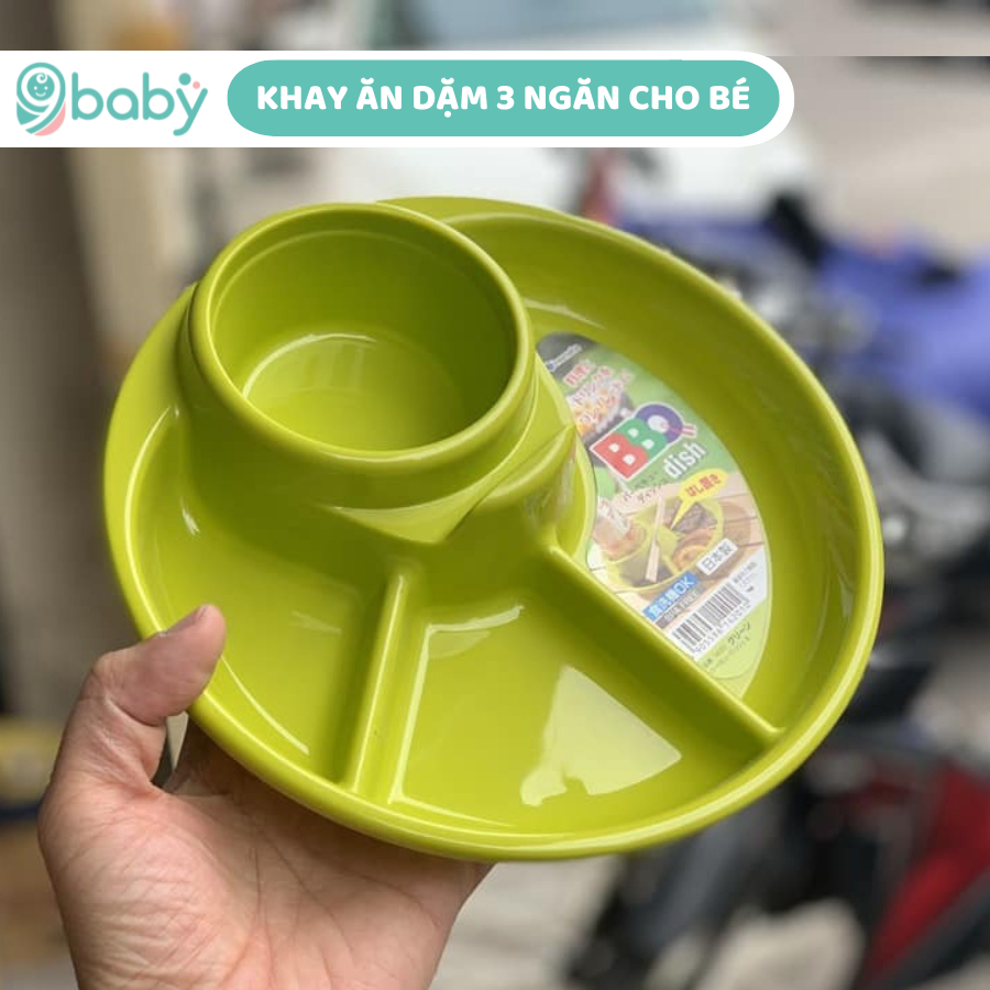 3-compartment baby feeding tray with compartment for soup/cup and ...