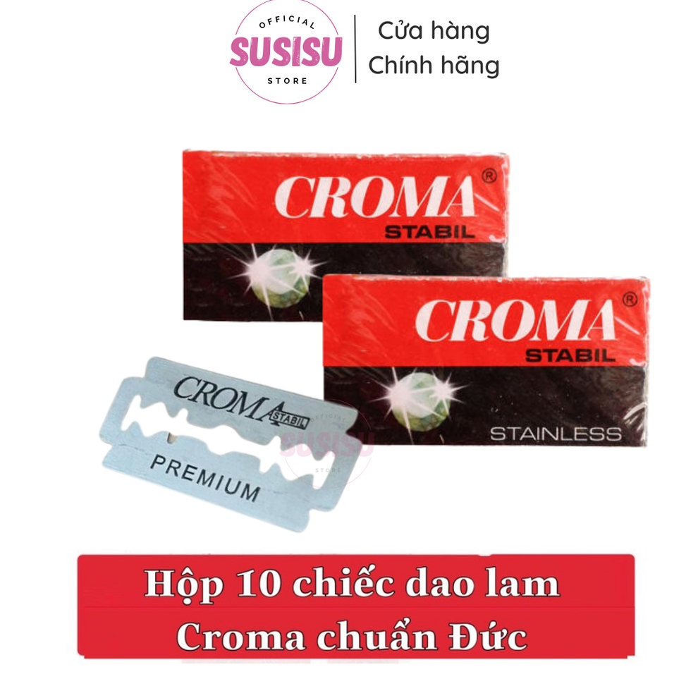 Croma razor blades box of 10 blades / Razor blades (Germany) | Shopee ...