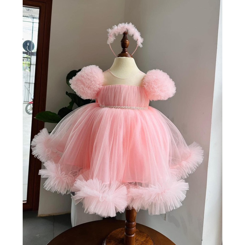 Princess Dress For Girls, A Very Beautiful Pink baby Princess Dress ...