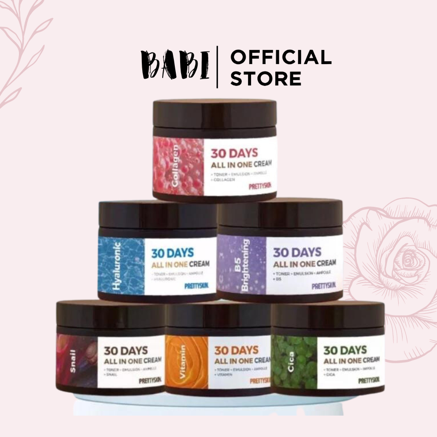 Pretty Skin 30 Days All In One Cream 100ml Prevents Aging, Whitens and ...