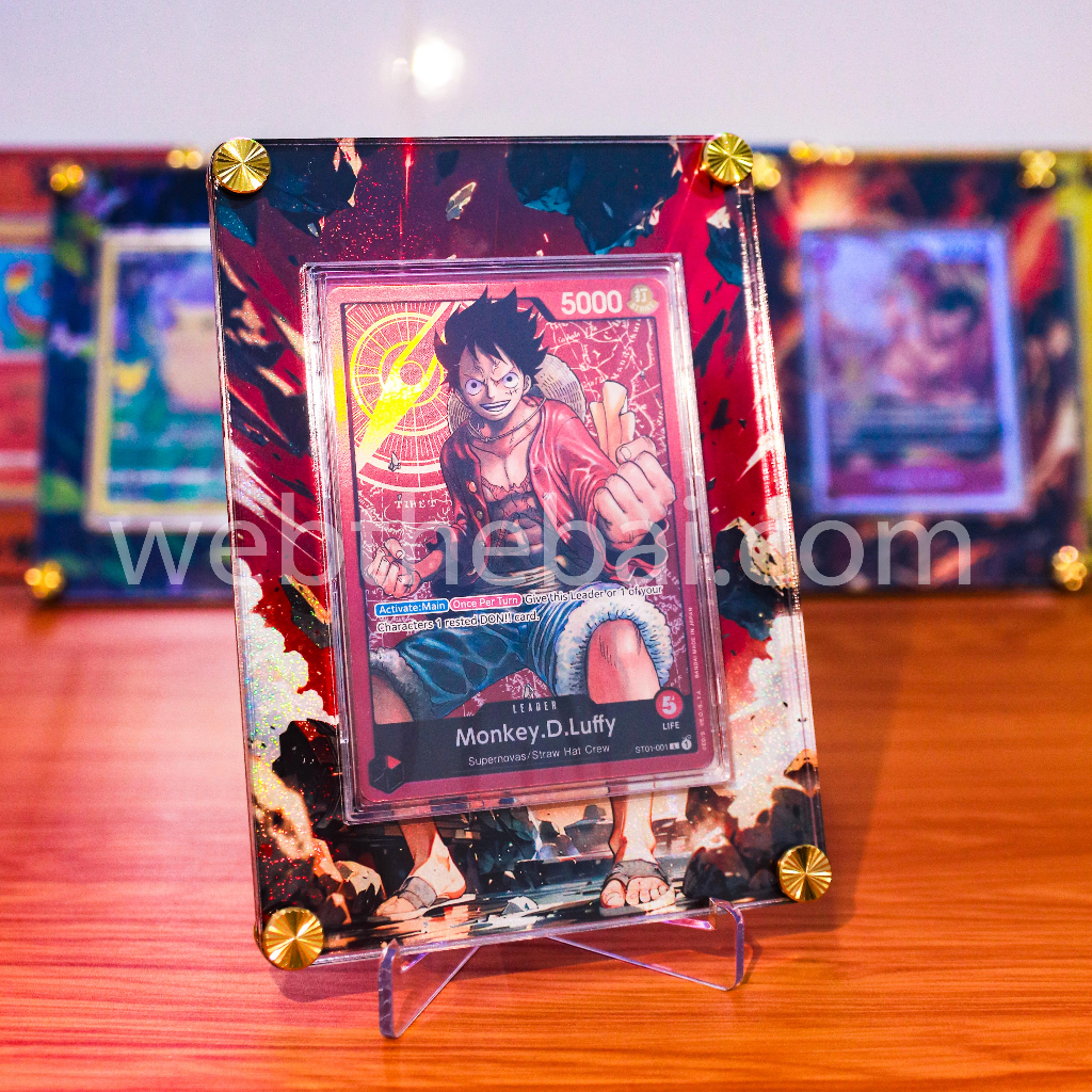 Genuine One Piece TCG Monkey D Luffy ST01-001 - LR - One Piece Card ...