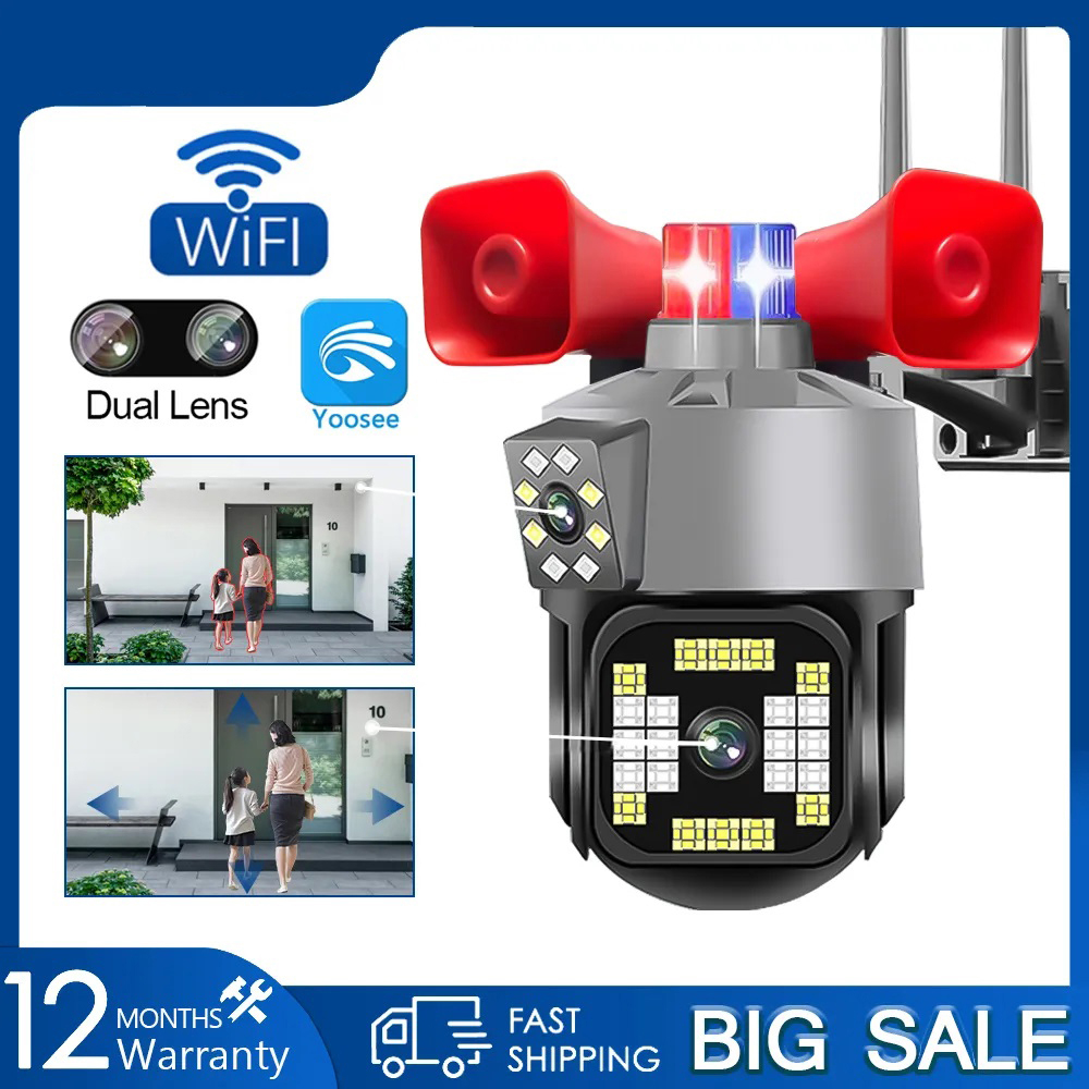 Yoosee 2-Eye IP Camera View 2 Screens With 2 Loudspeaker TO 5.0MPX ...