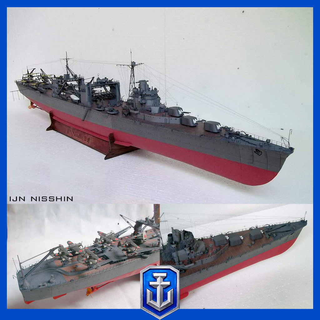 Japanese battleship paper model IJN NISSHIN | Shopee Philippines