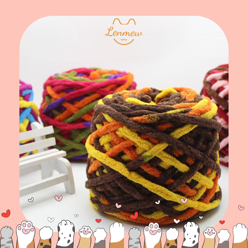 Velvet wool, milk cotton wool roll 100g (Color palette) | Shopee ...