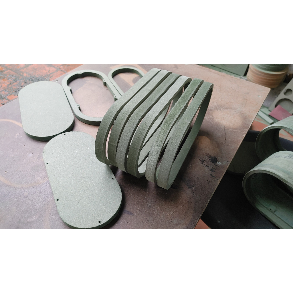T&t DIY: self-assembled oval rough box in 2 sizes, full face, back, and ...