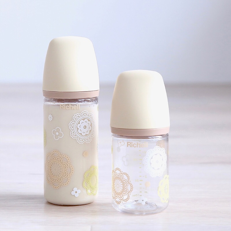 Japanese Richell Odekake milk bottle - floral pattern | Shopee Philippines