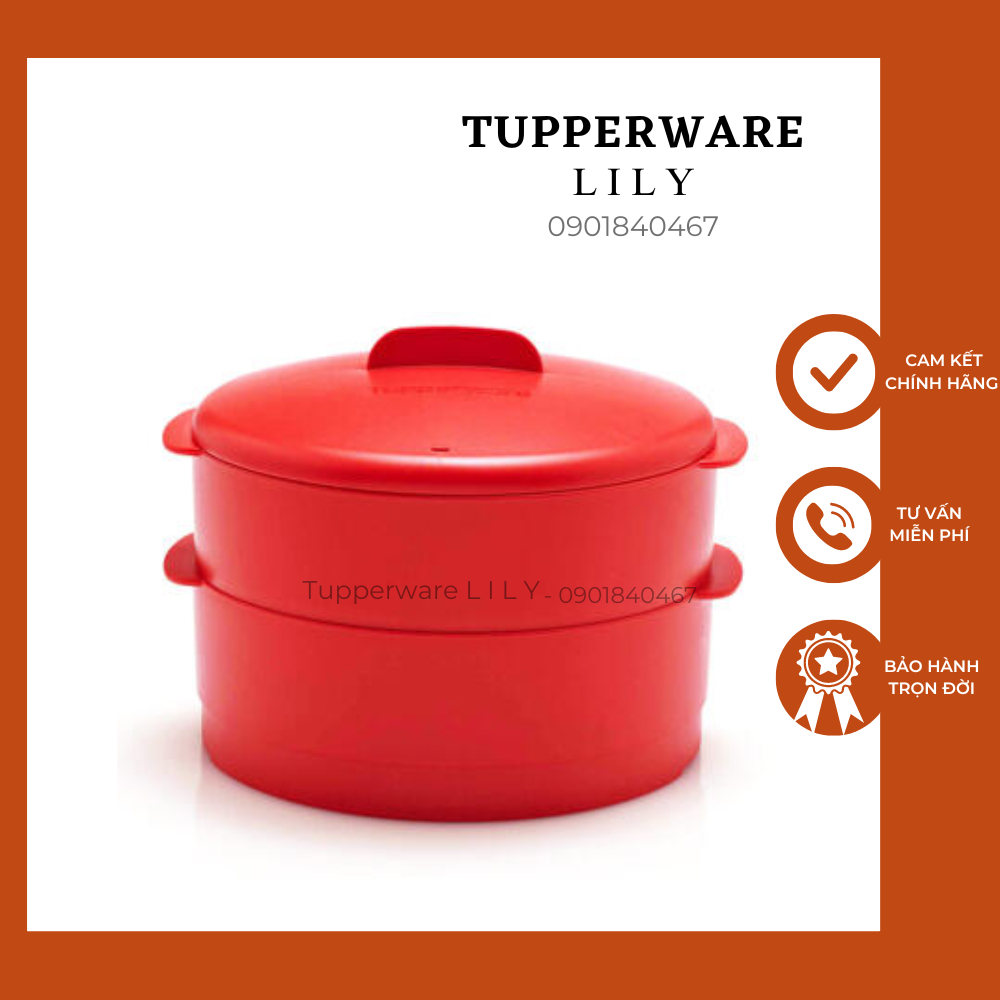 Steam it Tupperware 2-tier red steaming basket | Shopee Philippines