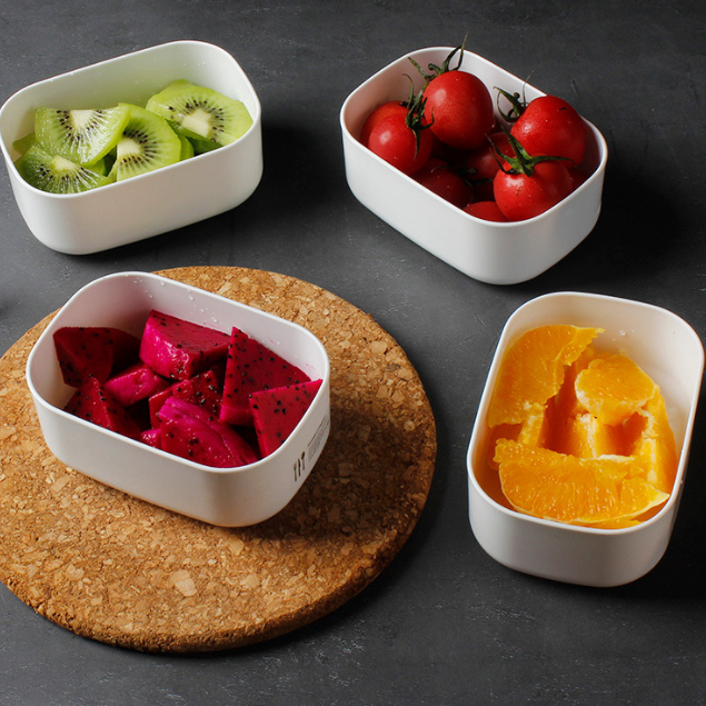 Heat Resistant Plastic Food Box With Lid 280ml (Rectangular) | Shopee ...