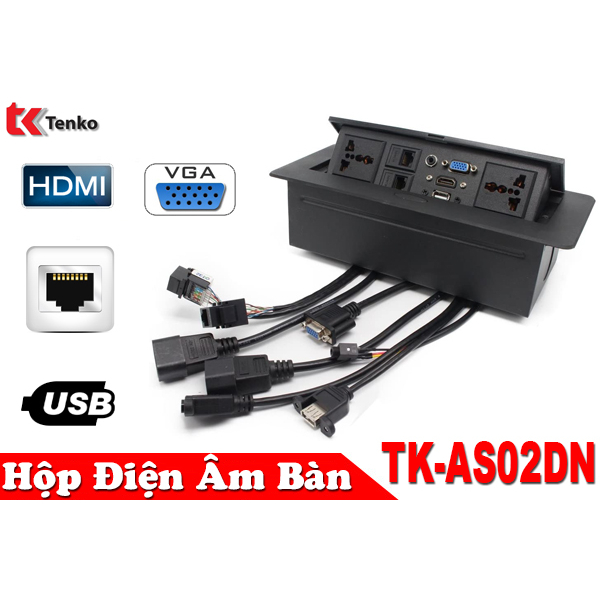 Hdmi/vga/rj45 Desktop Power Socket TK-AS02DN Black/Silver | Shopee ...