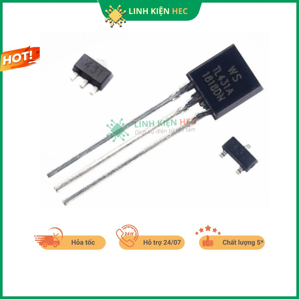 Voltage reference IC TL431A TL431 genuine hec components. | Shopee ...