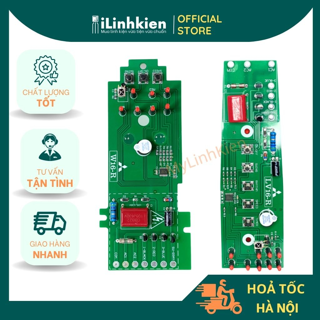 Mitsubishi LV16-R W16-R Remote Control Fan Board For Vertical Fan, Wall ...