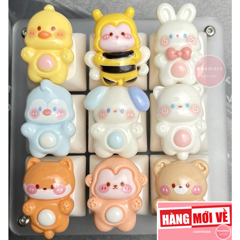 Pet Keycap Duck Chicken Rabbit Bear Bee Only Available at Roamers ...