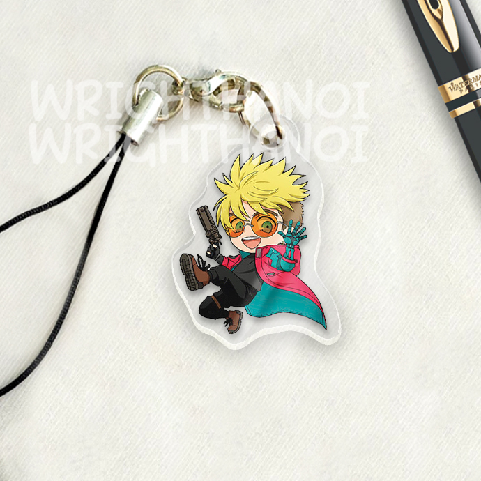 Phone hanger, phone strap, acrylic keychain Trigun Stampede Vash ...