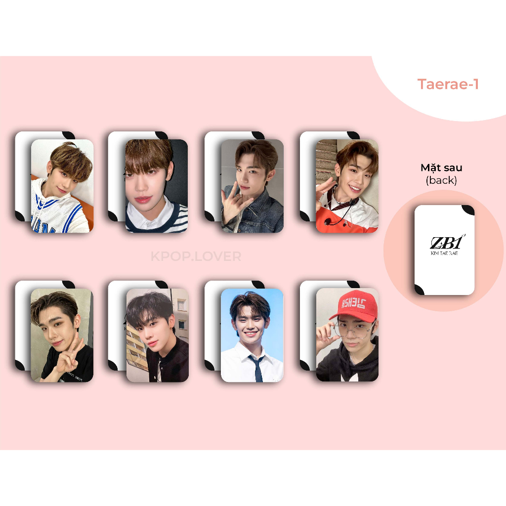 Set OF 8 CORNERED CARD Kim Taerae - ZB1 (Zerobaseone) | Shopee Philippines
