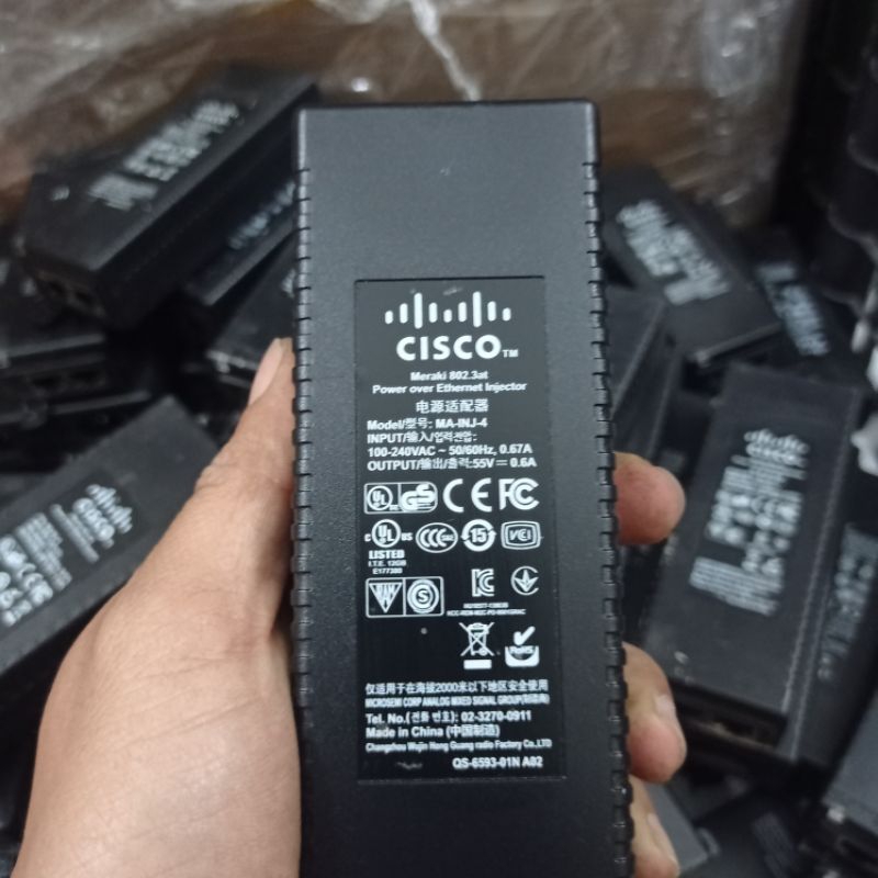 Poe cisco meraki MA-INJ-4 power source AT standard 30w | Shopee Philippines