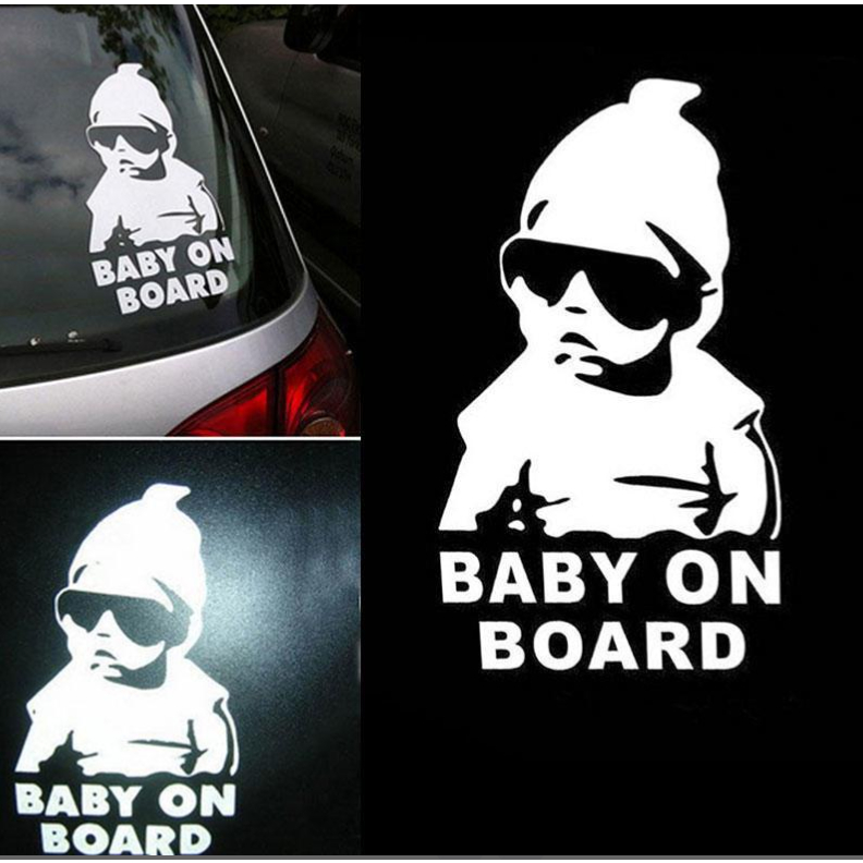 Super cool Baby on Board stamp (Car Sticker) | Shopee Philippines