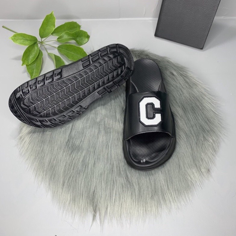 Sandals Horizontal Strap With Embroidered C logo Pattern And C Letter ...