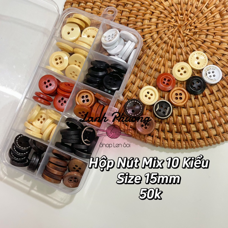 Wooden Button Box / Plastic Button Box (random color) | Shopee Philippines
