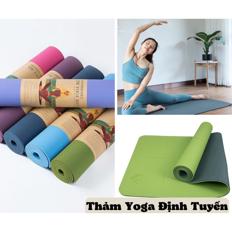 2-layer TPE YOGA MAT 183x61CM GOOD ANTI-SLIP, WATERPROOF | Shopee ...