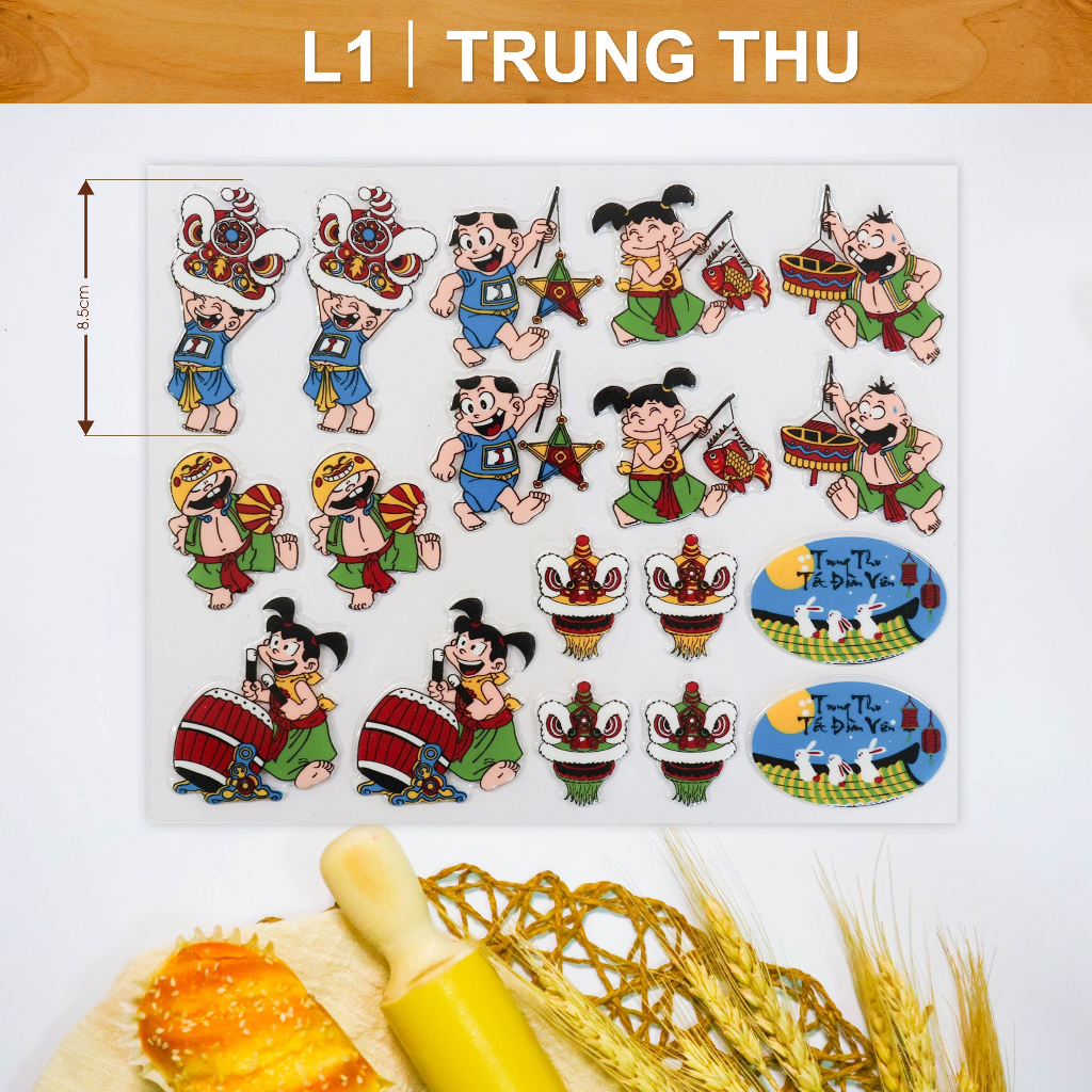 Dong Tien Vietnam Mid-Autumn Festival Printed Chocolate Mold Box of 10 ...
