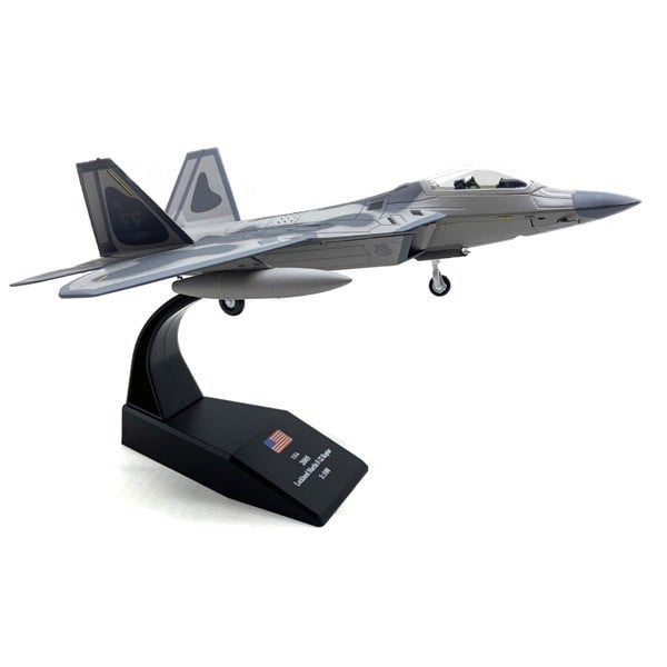 Usa F-22 Lockheed Martin Raptor fighter aircraft model scale 1:100 Ns ...