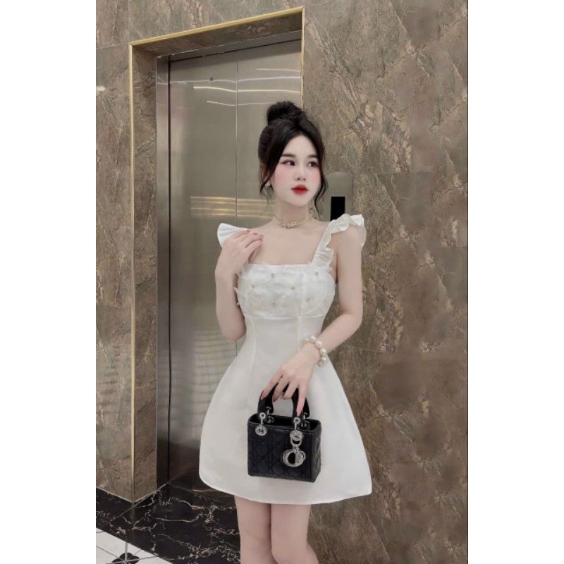 Luxurious Female Dress. Chest Cup Dress With 2 Fairy Wings A Skirt With ...