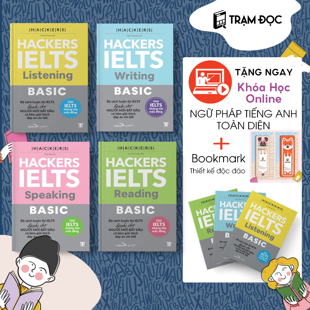 Book -Hacker Ielts Basic (Reading + Listening + Writing + Speaking ...