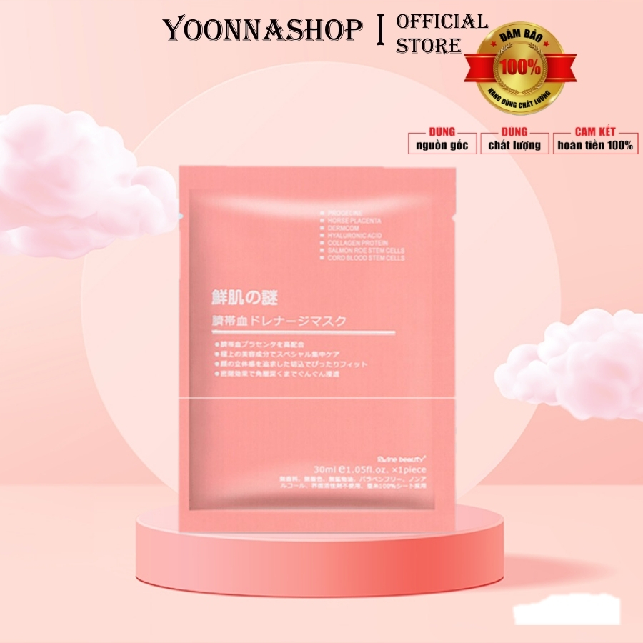 Japanese Sheep Placenta Mask - Paper mask to whiten skin, provide ...