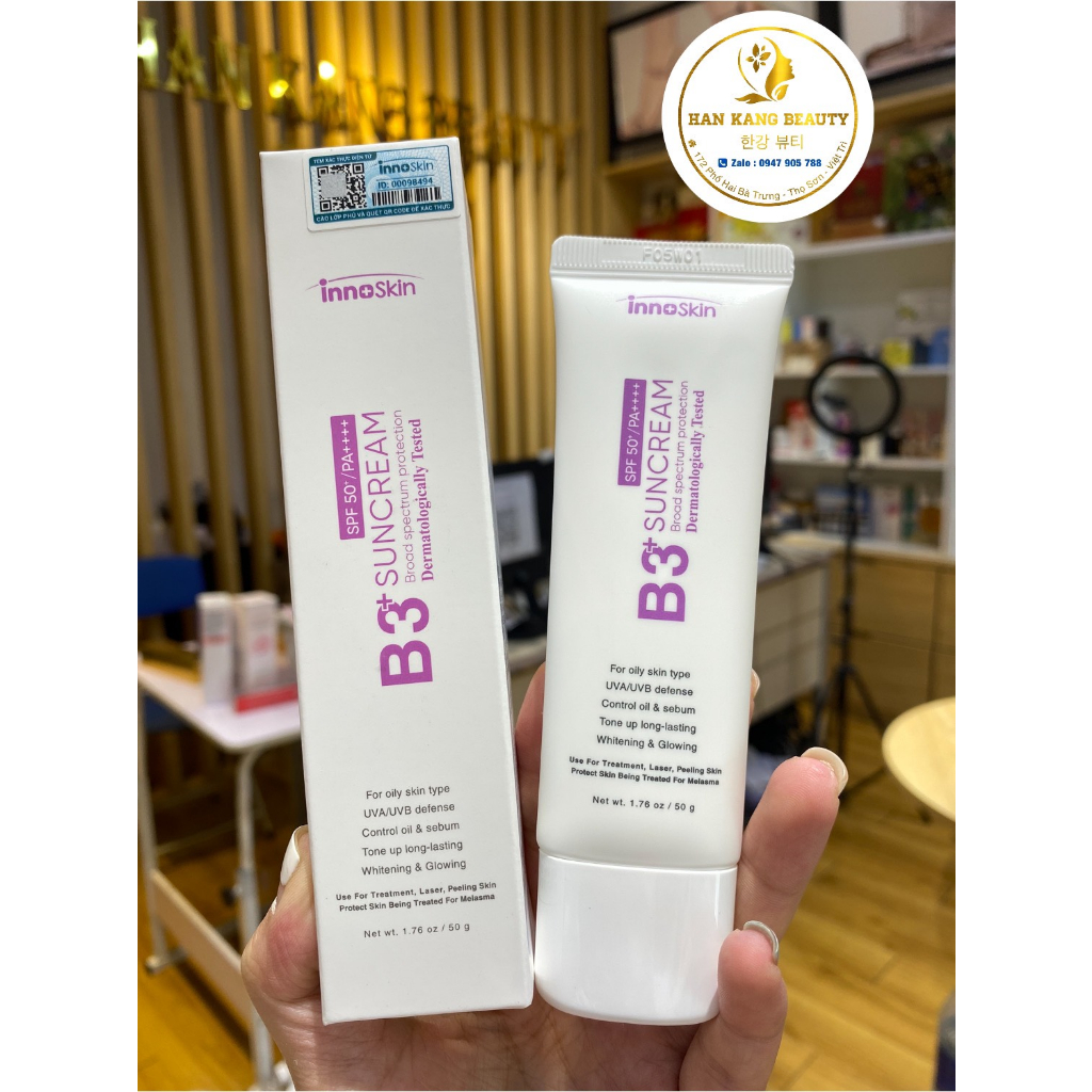 Innoskin B3 Purple Suncream SPF50 + PA + + + + 50ml (For Oily Skin ...