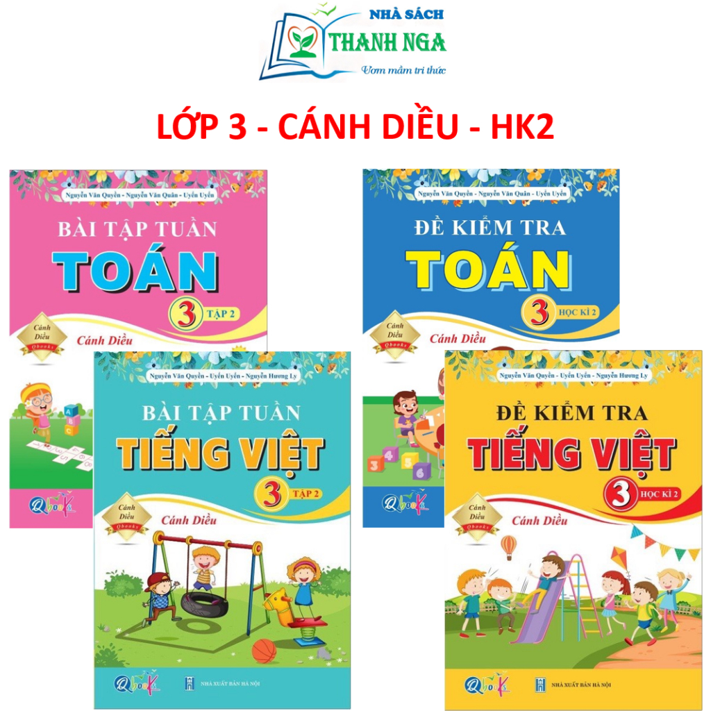 Books - Weekly Exercise Combo & Math and Vietnamese Test Questions ...