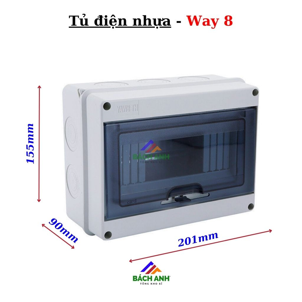 Way-8 plastic electrical cabinet (waterproof surface mounting) | Shopee ...