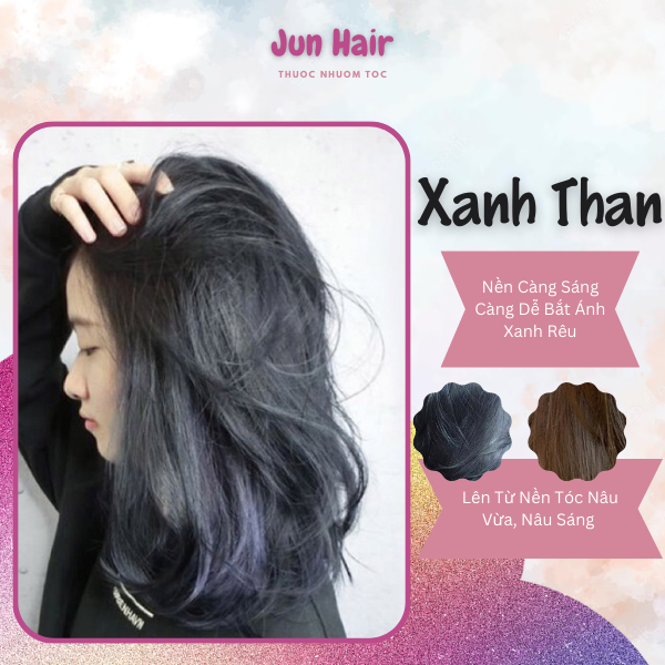 Charcoal GREEN Hair Dye Combo for Dyeing at Home Without Bleaching ...