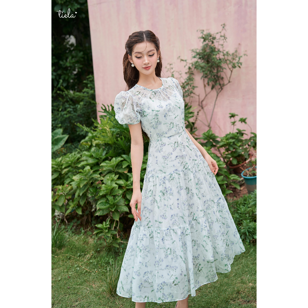 Tiela Round neck floral Dress -Pansy Dress | Shopee Philippines