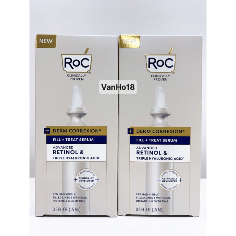 Roc Derm Correxion Fill + Treat Serum Advanced Retinol & Triple ... Roc Derm Correxion Fill + Treat Serum Advanced Retinol & Triple ...