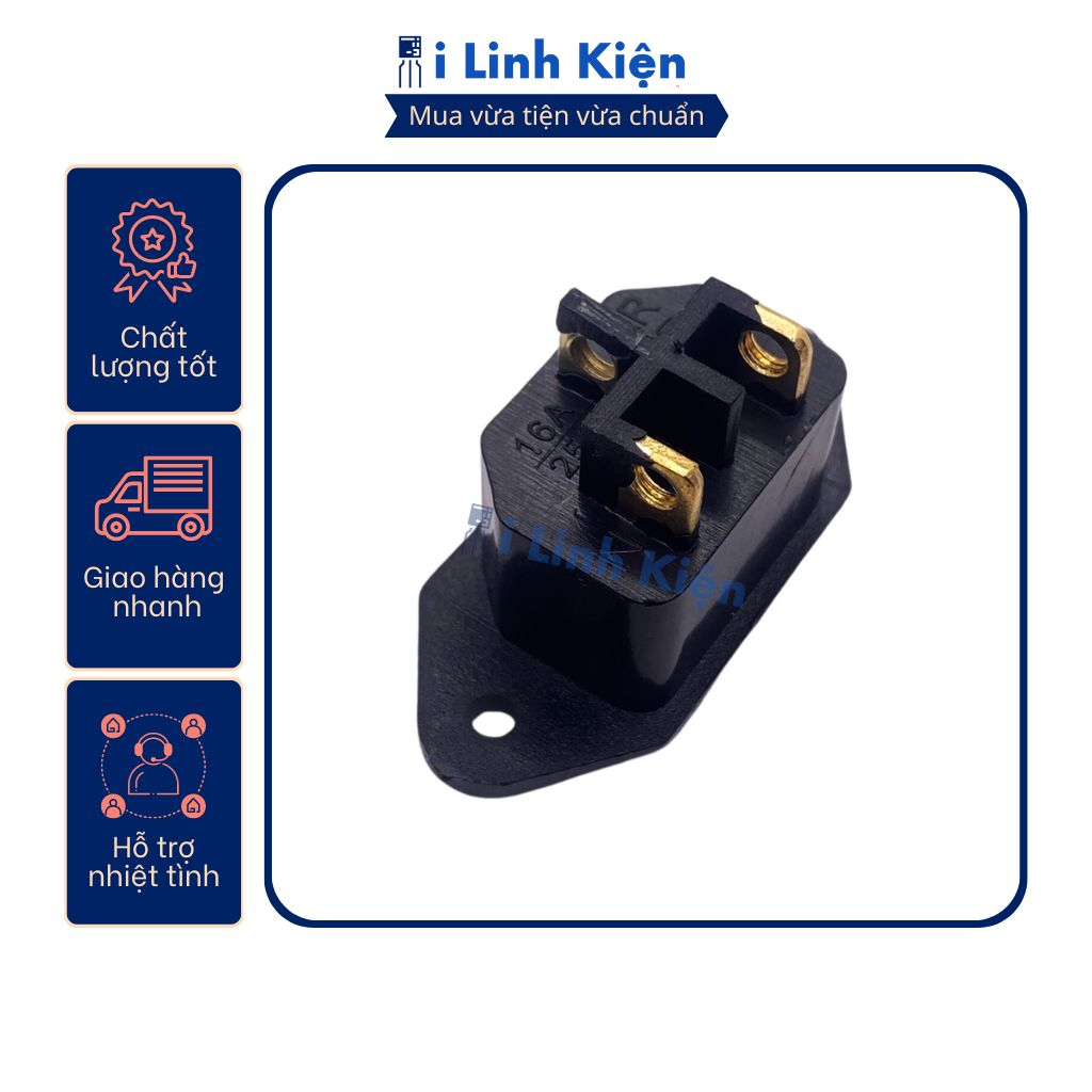3-pin rice cooker socket, black with copper base. | Shopee Philippines
