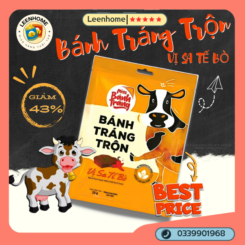 Miss Rice Paper, Rice Paper Mixed With Many Flavors, Leenhome Snacks (5 ...