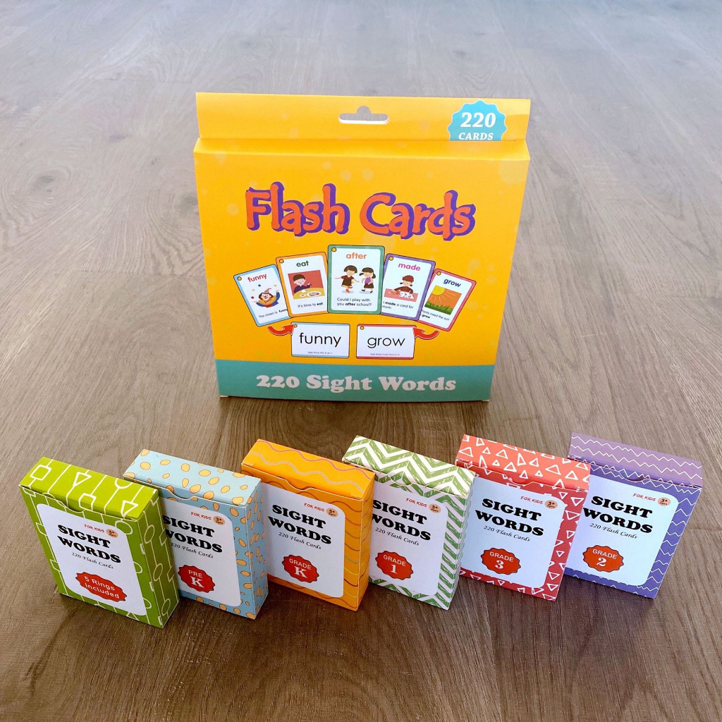 Sight Words Card Set 220 Words - Children Learn English, Don'T Miss ...