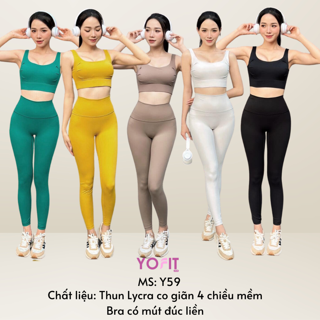 Guangzhou Lycra Elastic Yoga and Gym Clothing Set - Molded Foam - Yofit ...