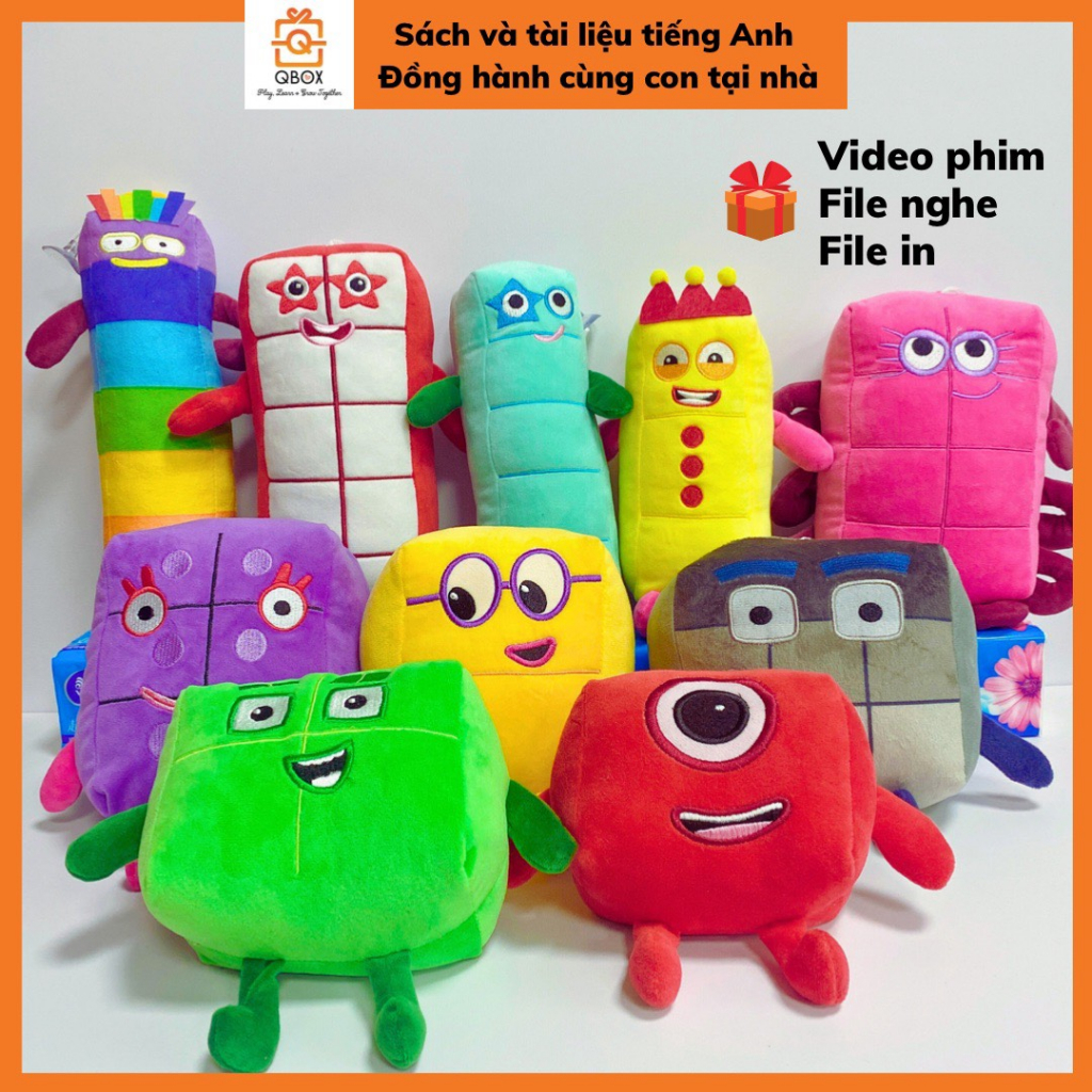 NUMBERBLOCKS cotton numbers learn English Math (Number block) | Shopee ...