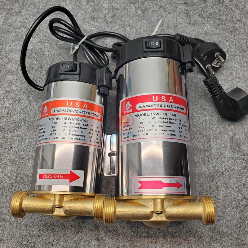 Washing machine hot and cold booster pump using 220V electricity with ...