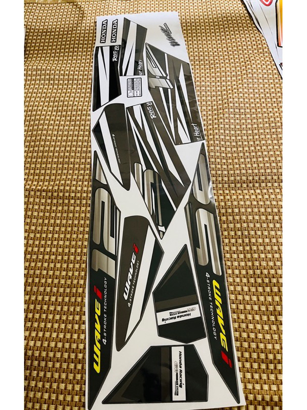 Car Sticker Small Wave Car Sticker 125i Standard 3-Layer Removable ...