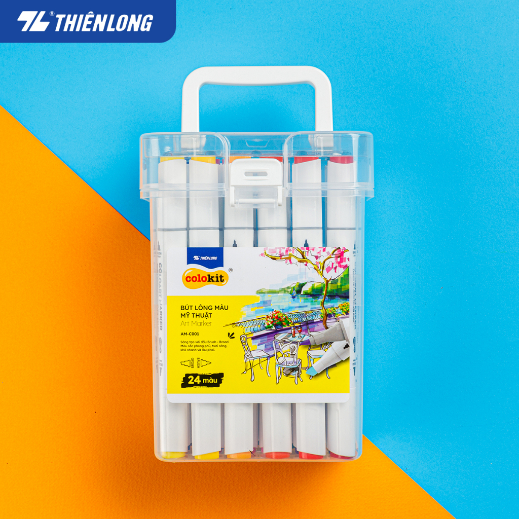 Art Marker Thien Long Colokit AM-C001 Marker 24 Colors - Ink Dries ...