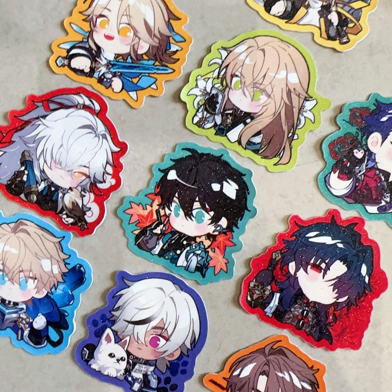 Honkai Star Rail glitter stickers (10 images/pack) | Shopee Philippines
