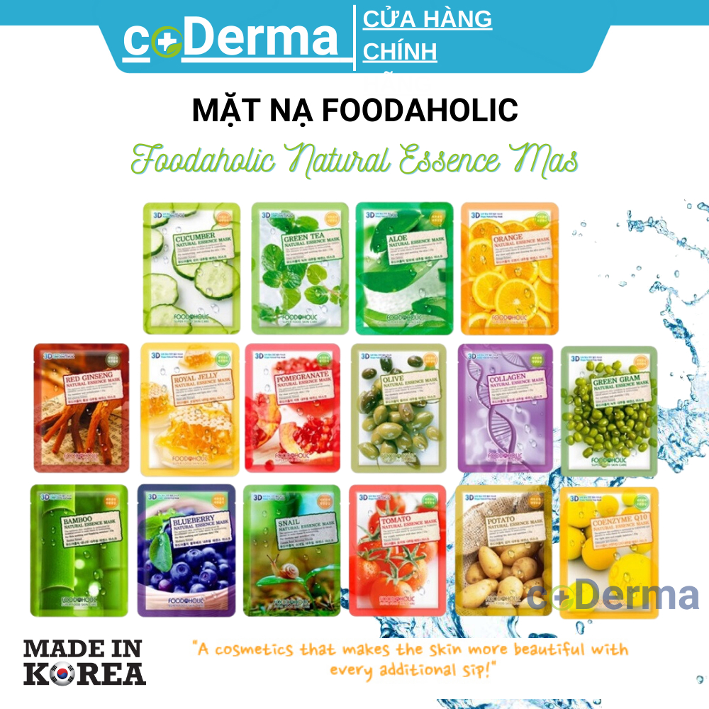 Foodaholic Natural Essence Mask 3D Mask 23g | Shopee Philippines