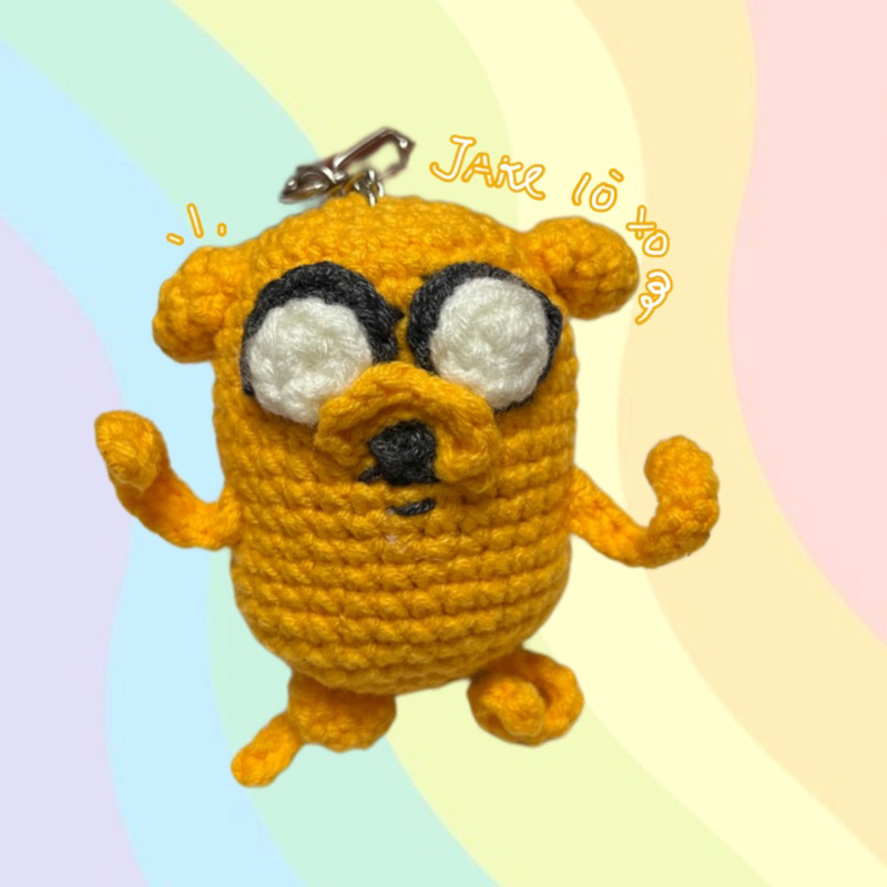 XO Wool Keychain / Handmade Jake The Dog Spring Stuffed Animal | Shopee ...