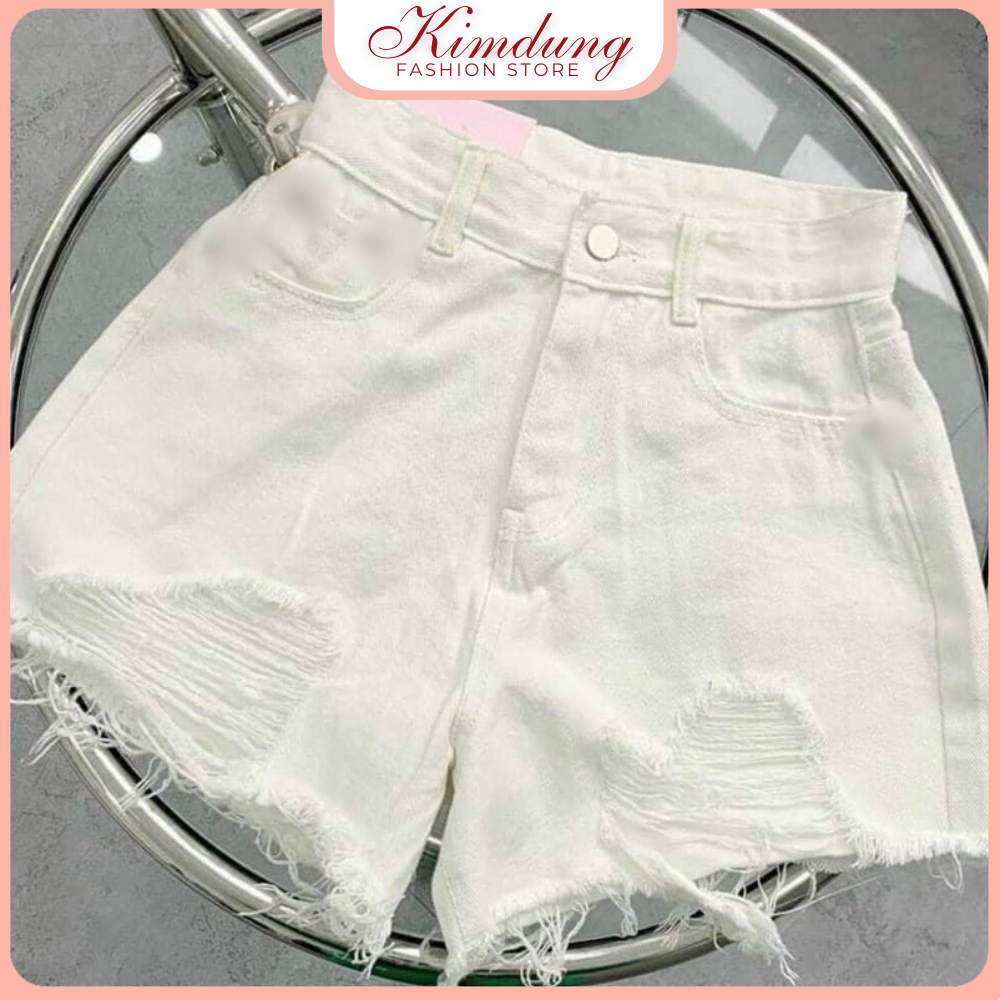 Women's ripped Denim shorts, women's ripped Denim jeans shorts with ...