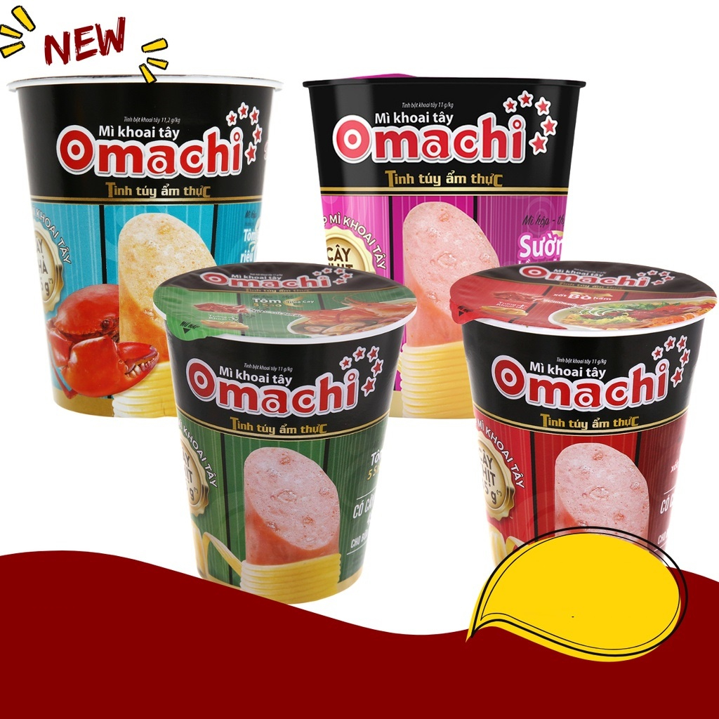 Omachi Instant Noodles Sour Shrimp / Beef Stew / Ribs With Five Fruits ...