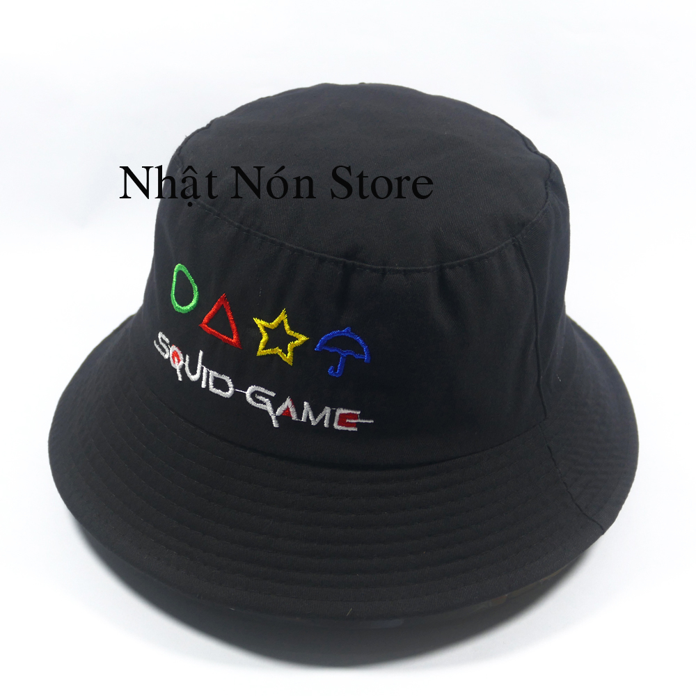 Bucket HAT with 1 side embroidered with outstanding letters, unisex ...