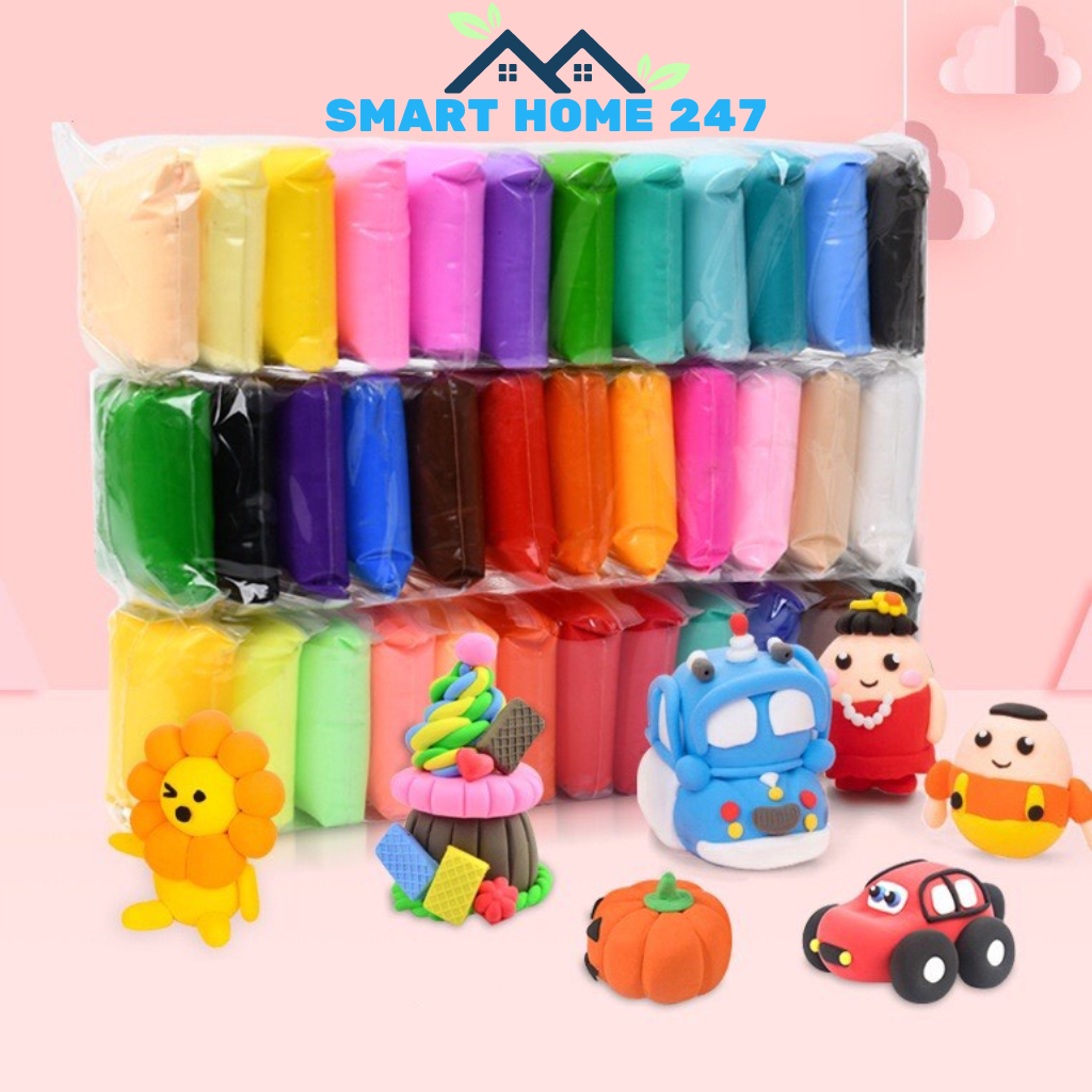 Self-drying CLAY TOY SET 12 colors | Shopee Philippines